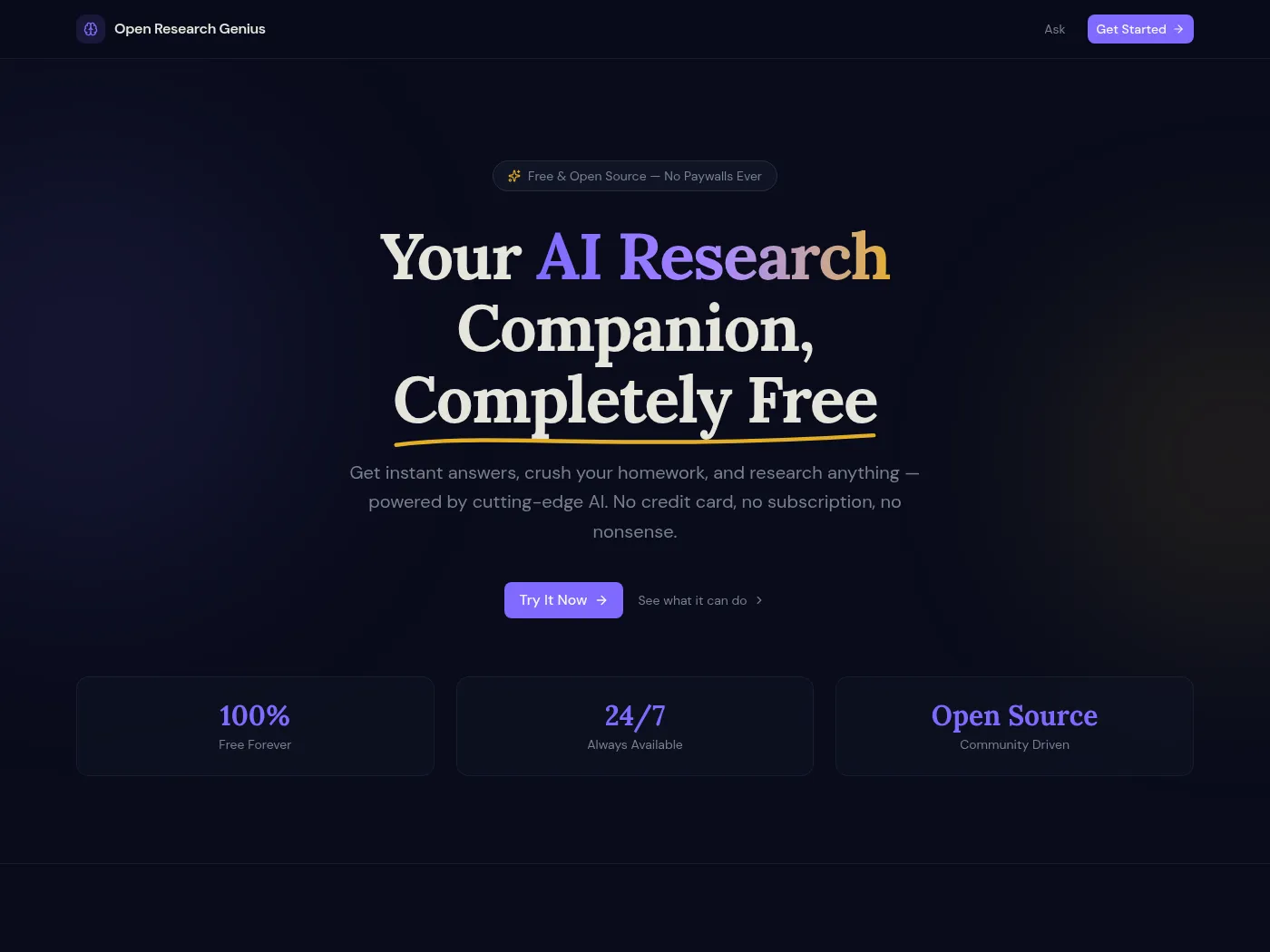 Open Research Genius