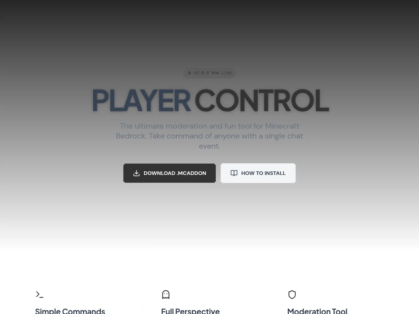 Player Control Mod