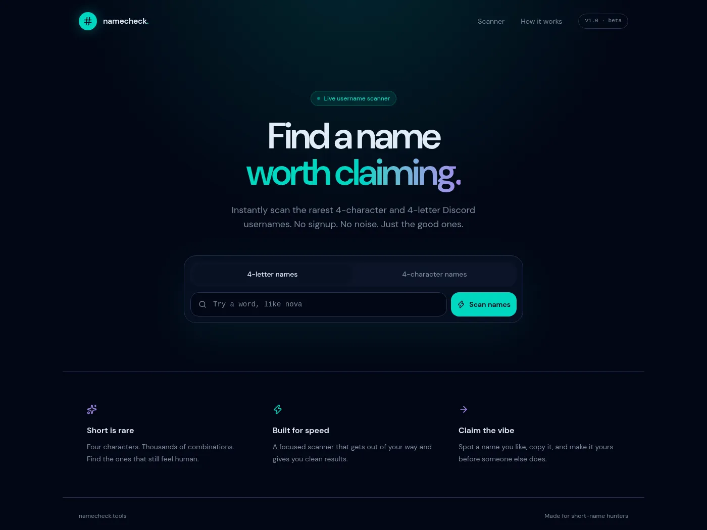Discord Name Finder