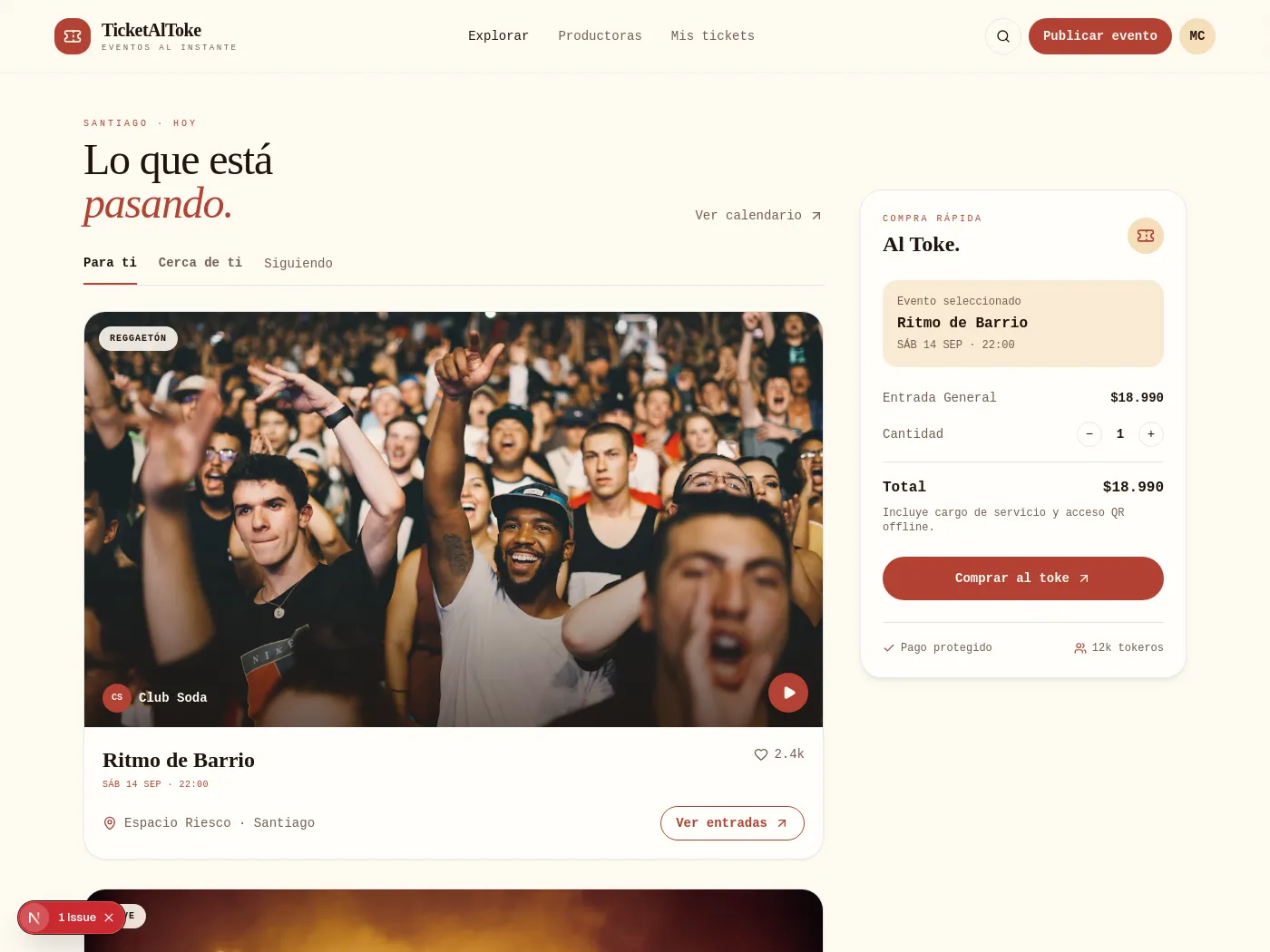 TicketAlToke Social Tickets