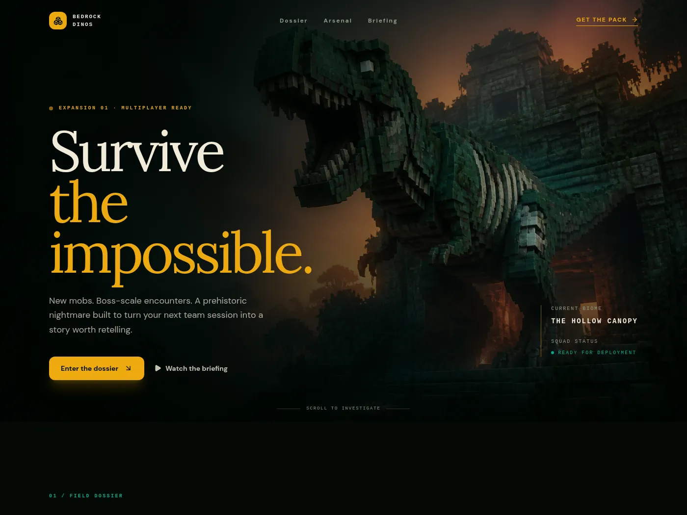 Bedrock Dinos Expansion