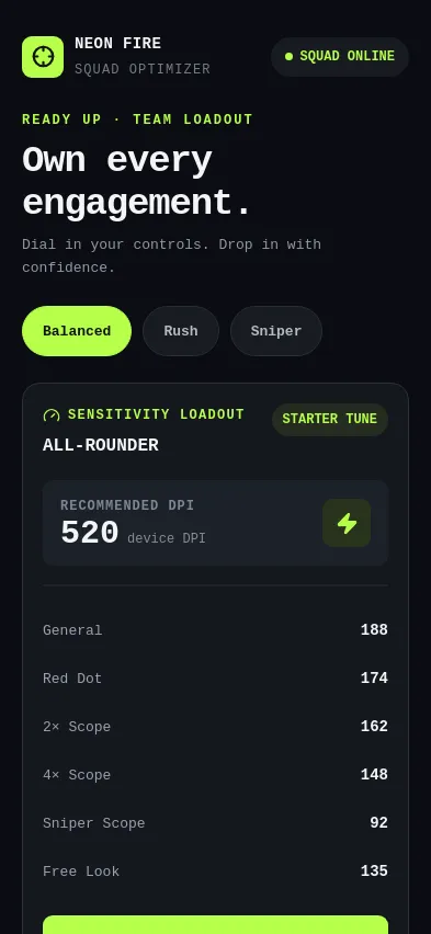 Neon Fire Optimizer
