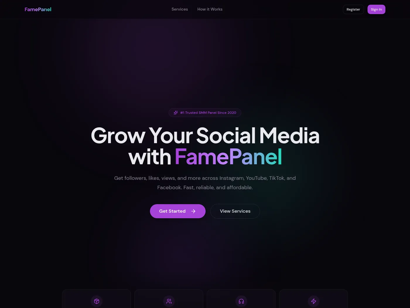 FamePanel SMM Dashboard