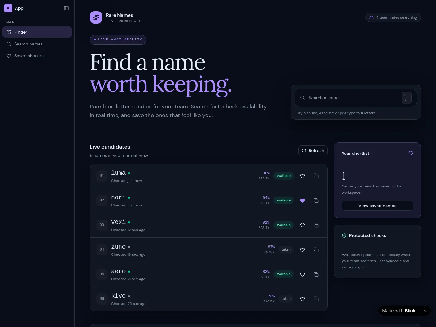 Rare Discord Name Finder