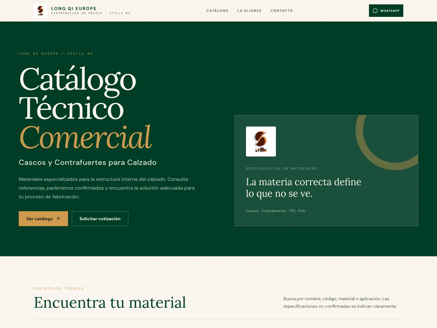 Stilla MX Material Catalog