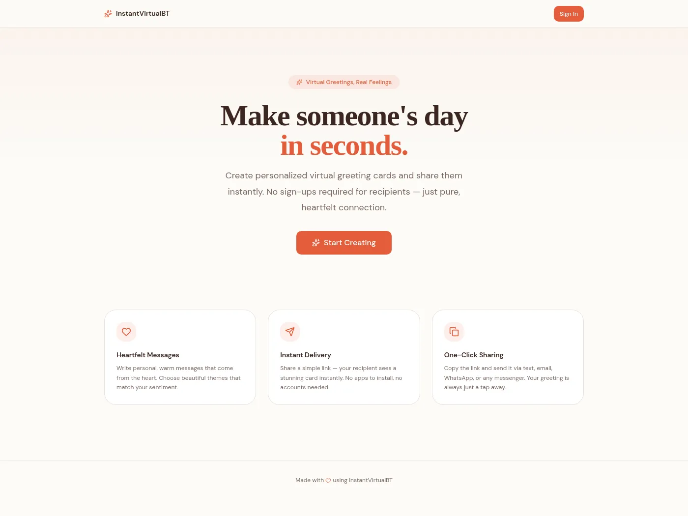 Instant Virtual Lovable