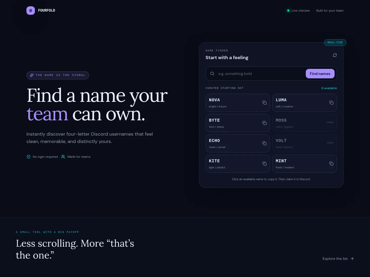Discord 4-Letter Finder