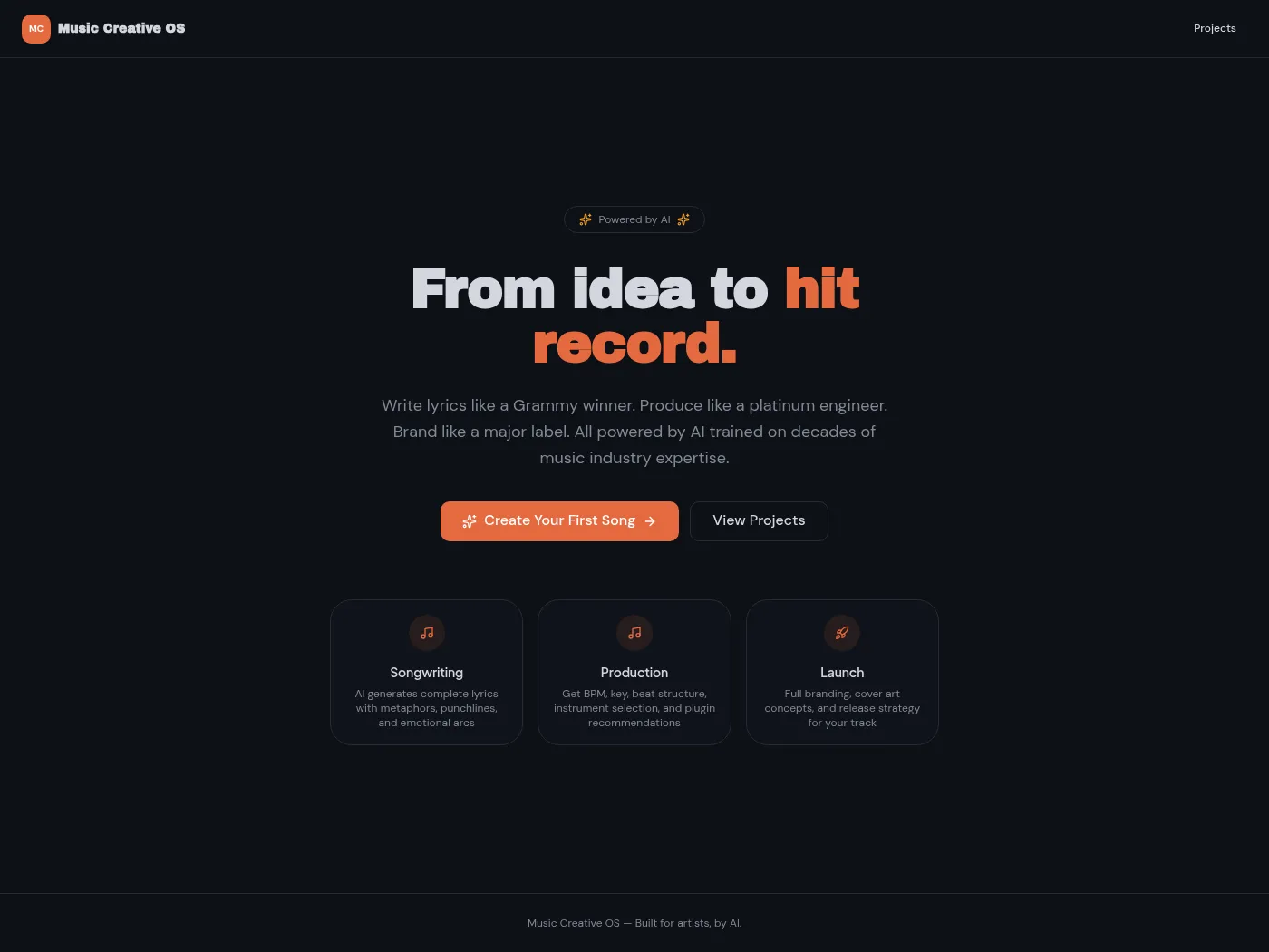 Music Creative OS