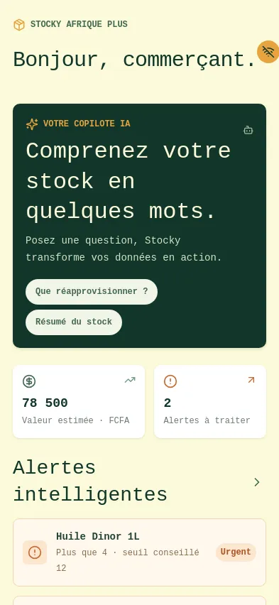 Stocky Afrique Plus