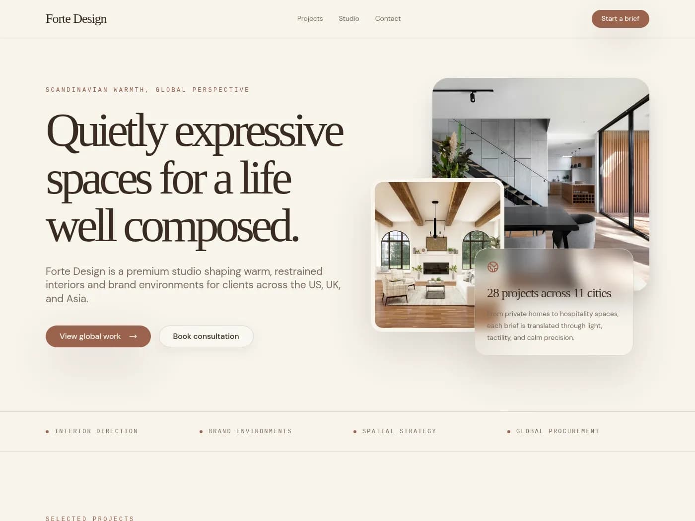 Forte Design Studio Page
