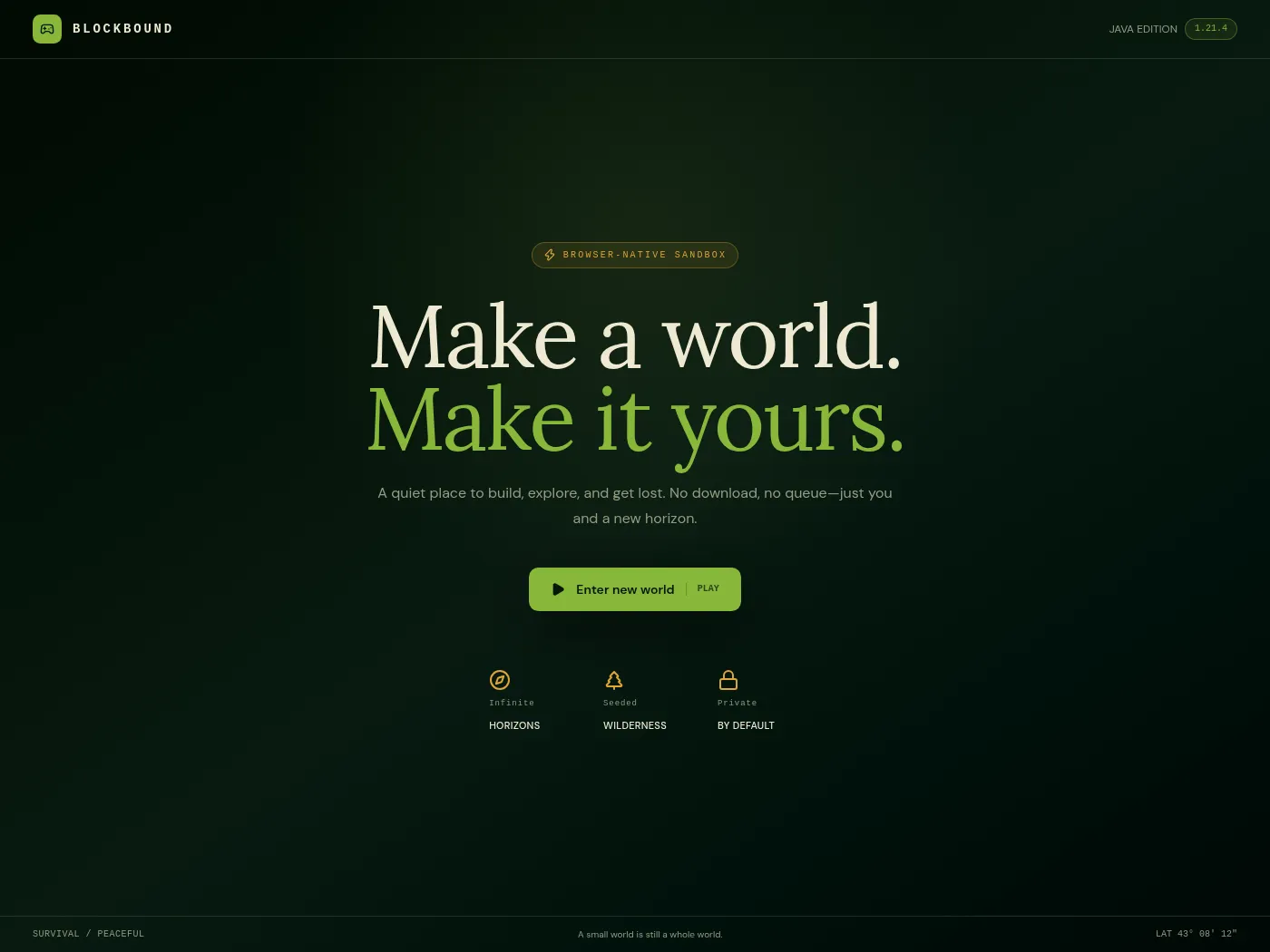 Minecraft Web Client