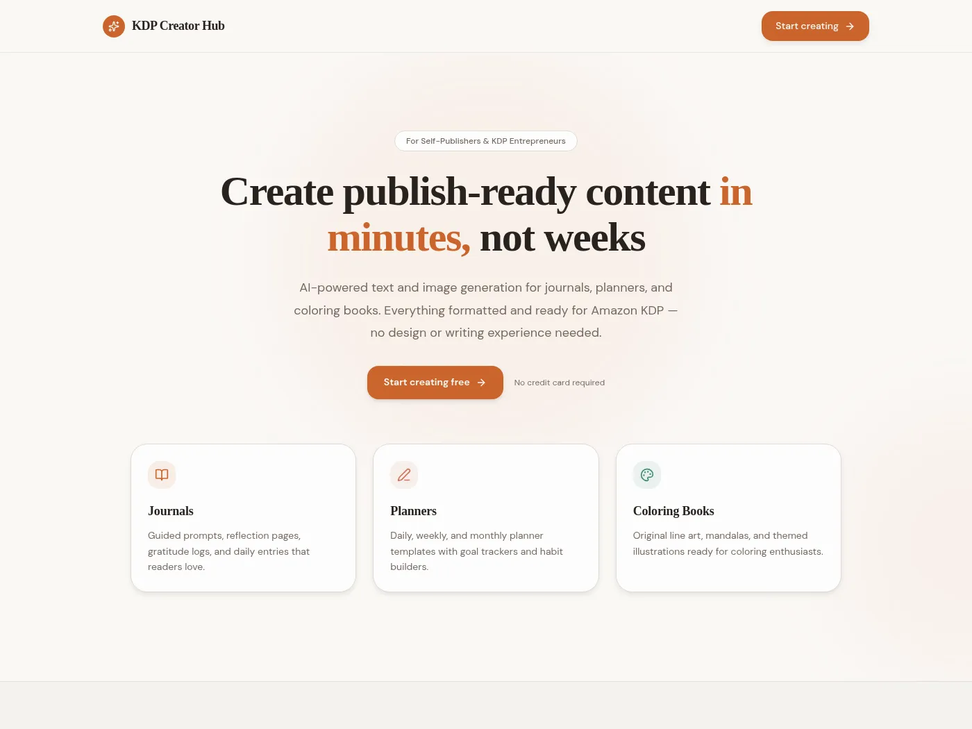 KDP Creator Hub