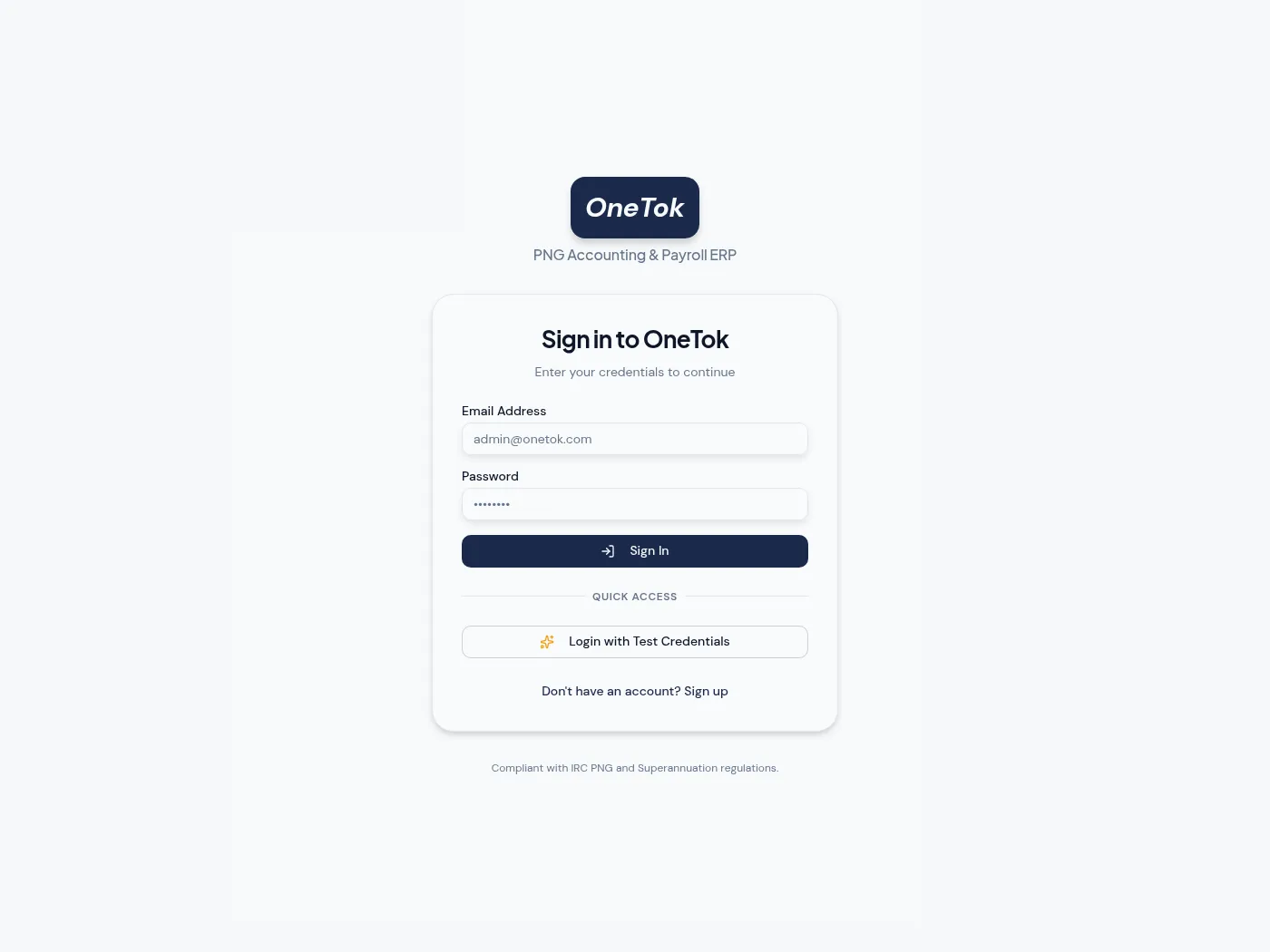 OneTok Ledger SaaS
