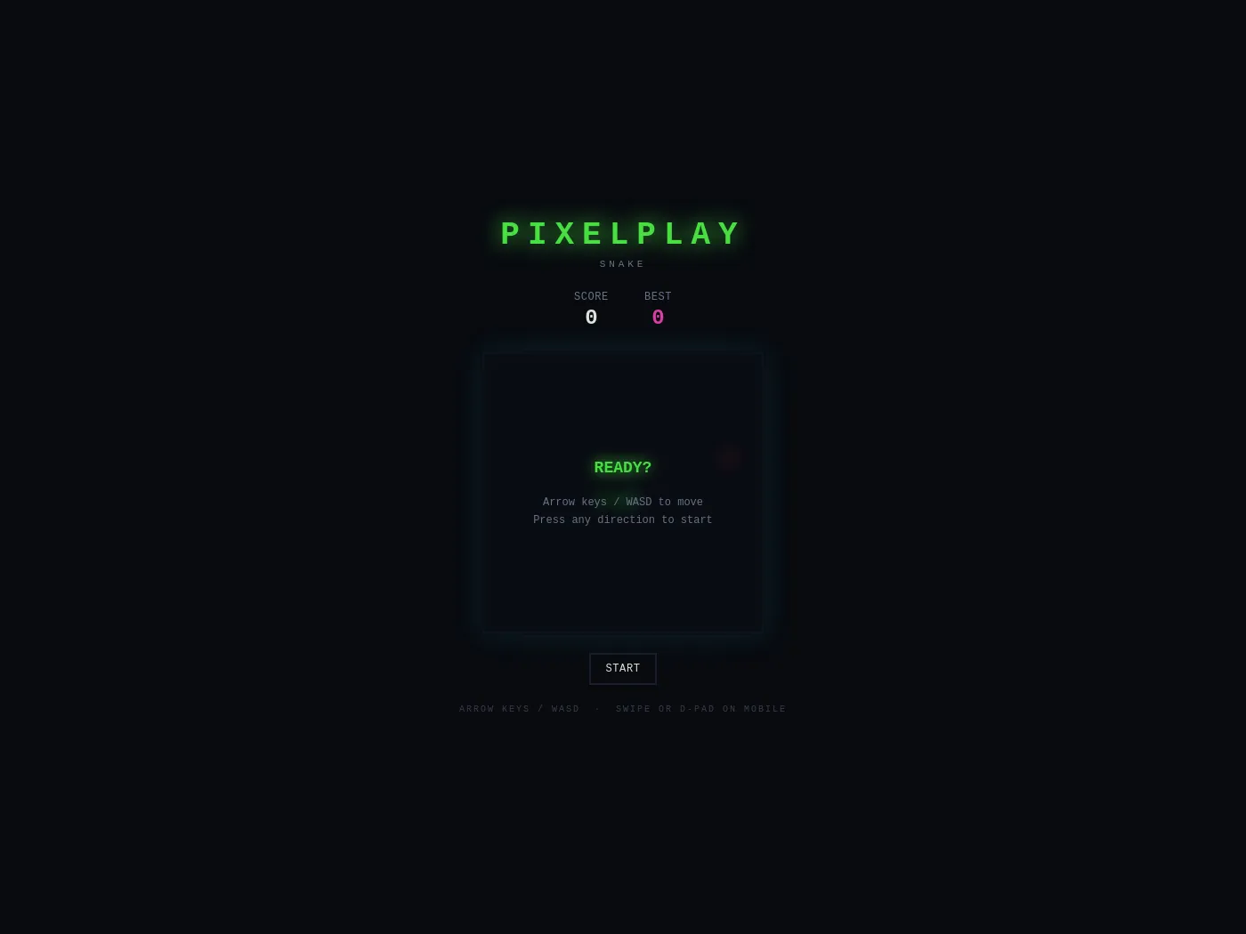 PixelPlay Game Hub