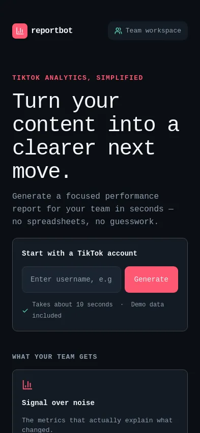 TikTok Report Bot