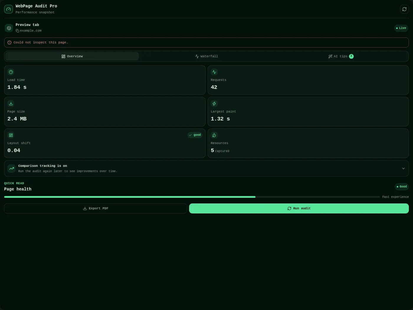 WebPage Audit Pro