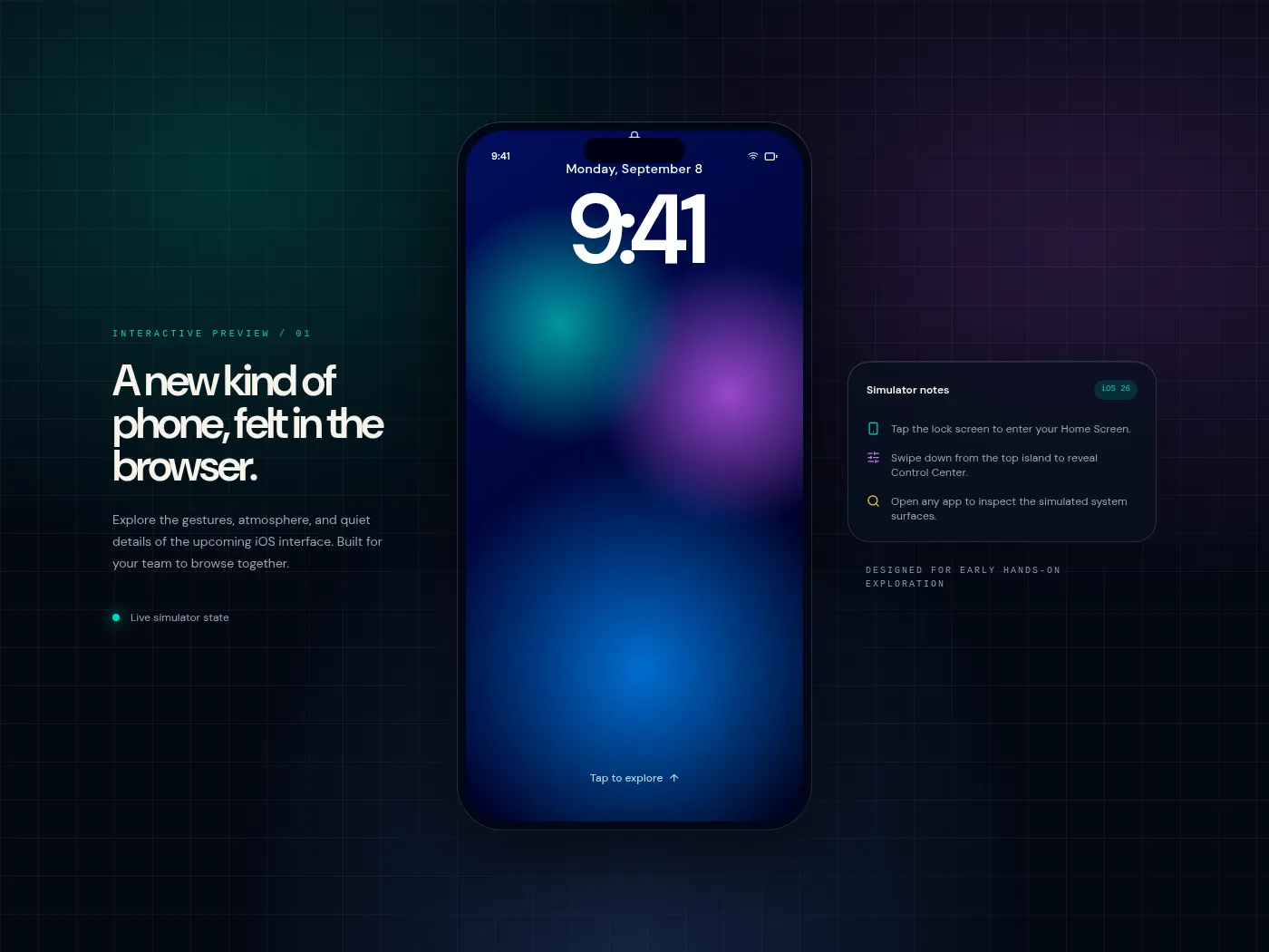iOS 26 Web Simulator