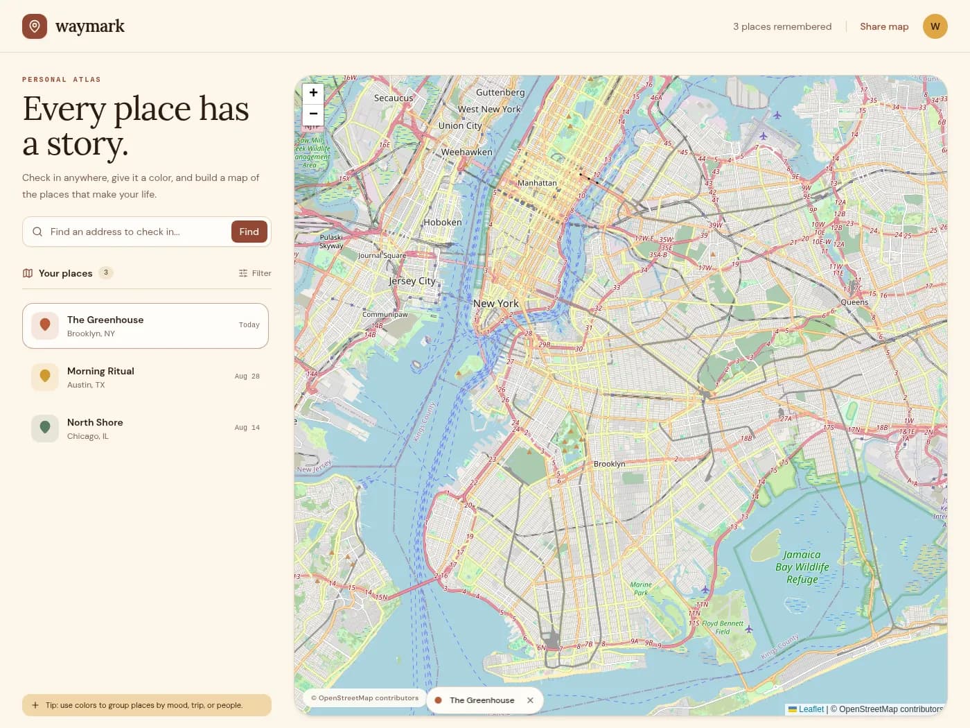 Custom Map Tracker