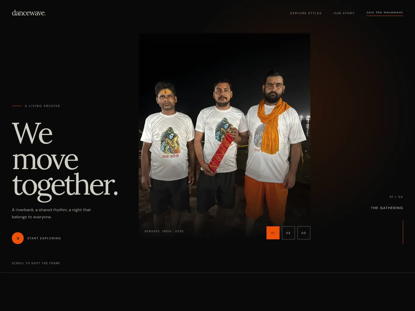 Dancewave Landing Page