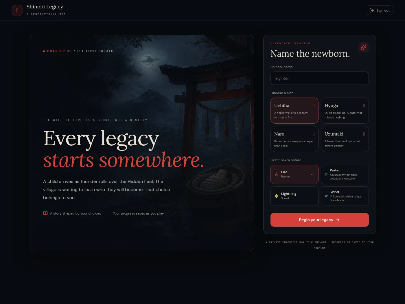 Shinobi Legacy RPG