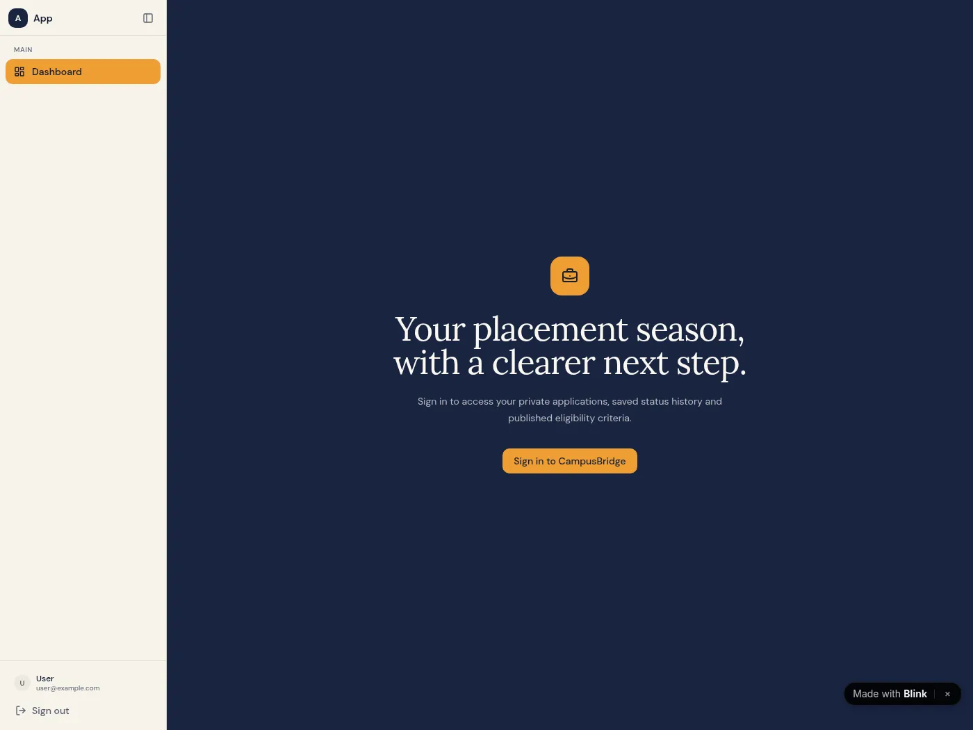 CampusBridge Placement Tracker