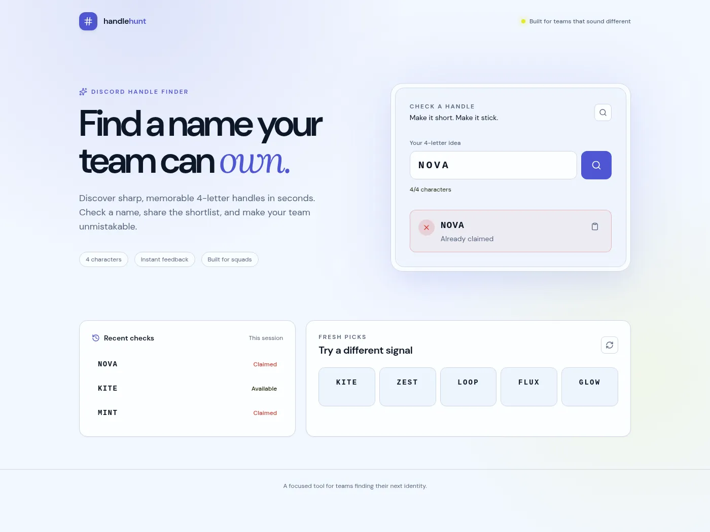 Discord Handle Finder