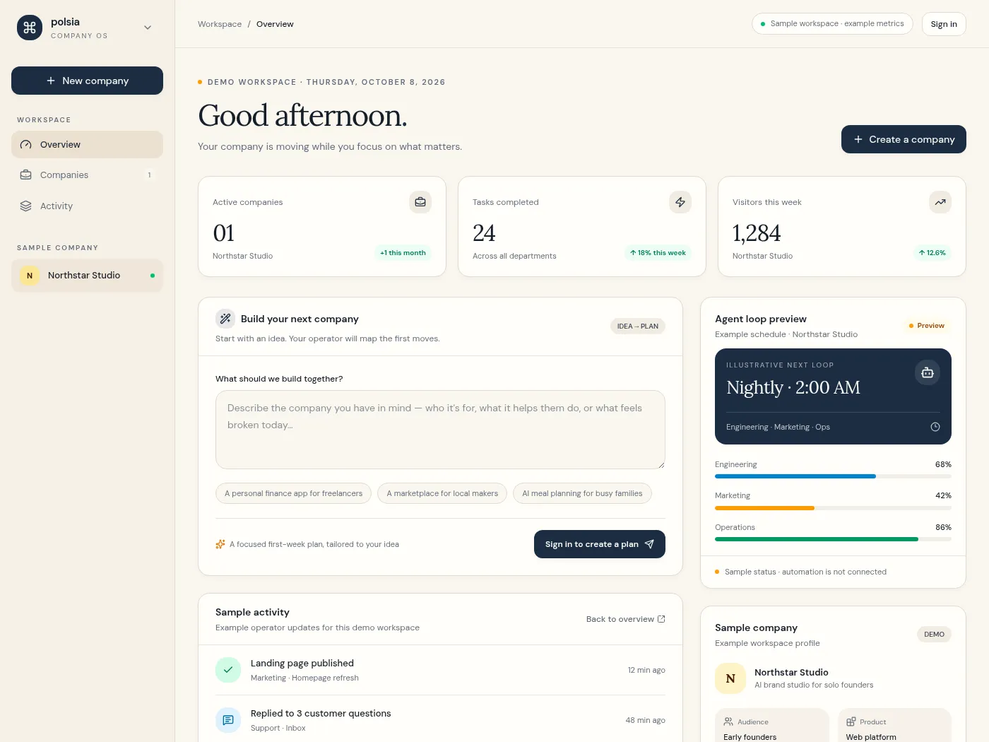 Polsia Portal