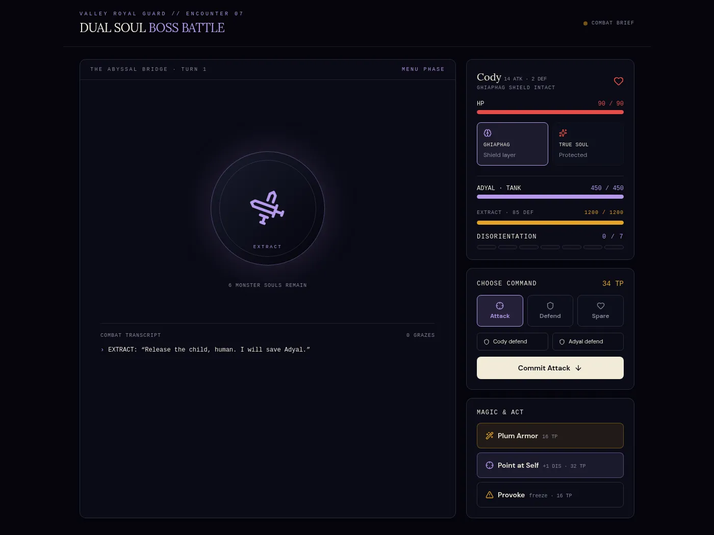Dual Soul Boss Battle