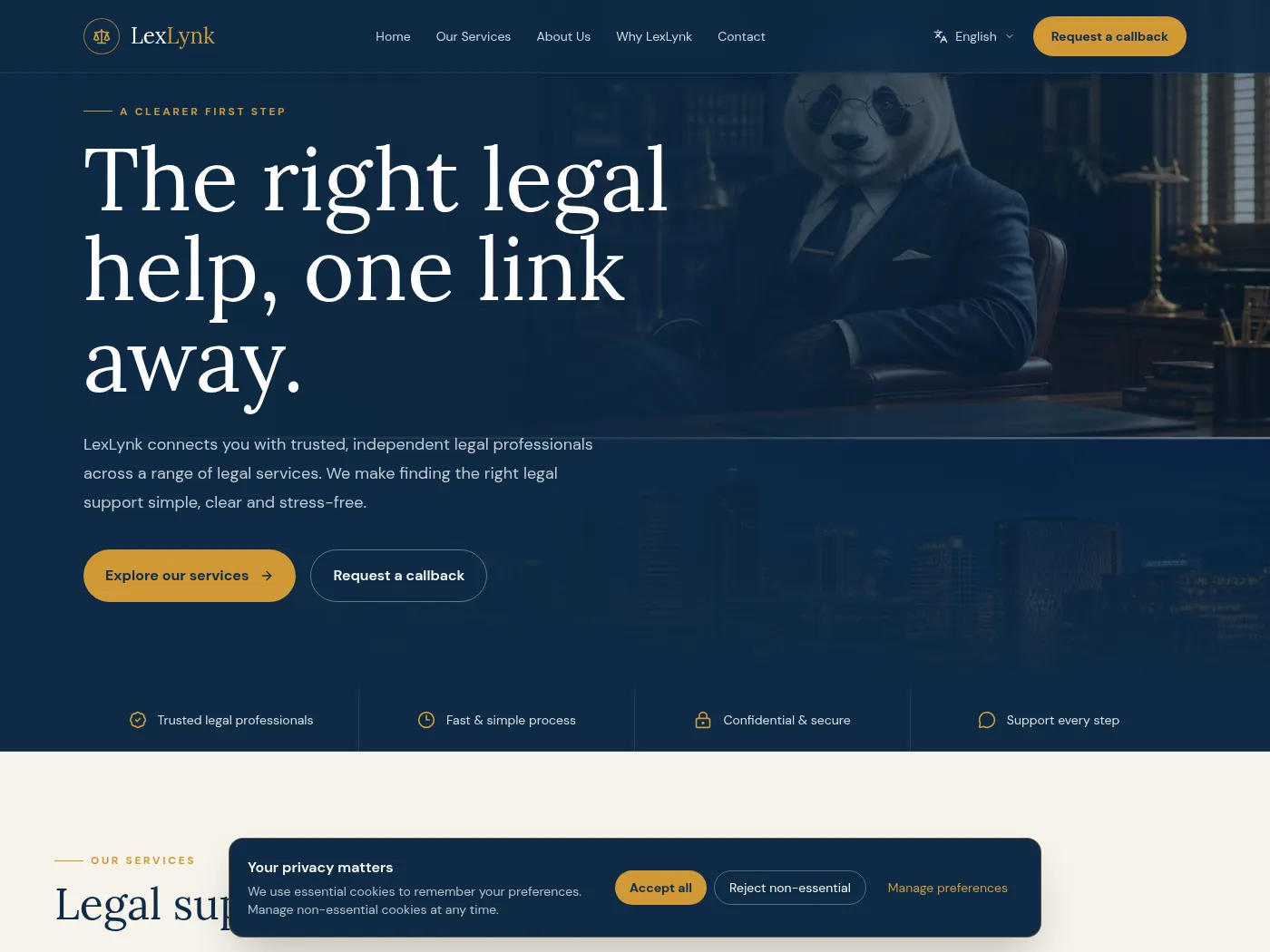 LexLynk Legal Referral Website