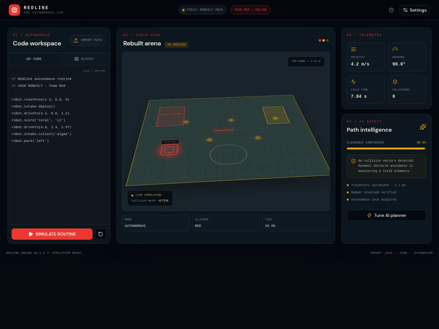 FRC 3D AI Simulator