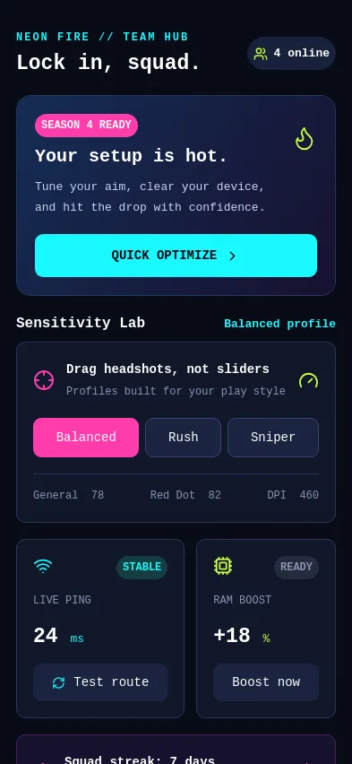 Neon Fire Gamer Toolkit