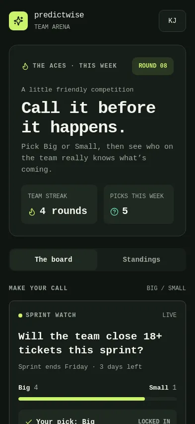 PredictWise Game