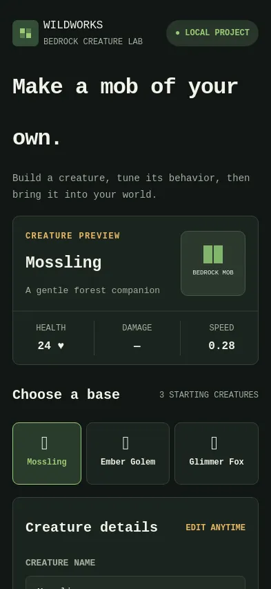 MCPE Addon Creator