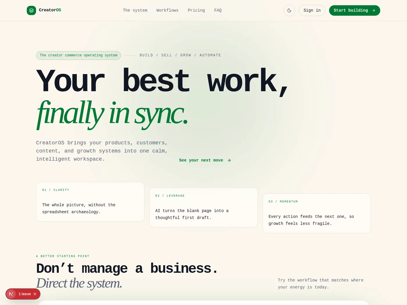CreatorOS Pro Suite