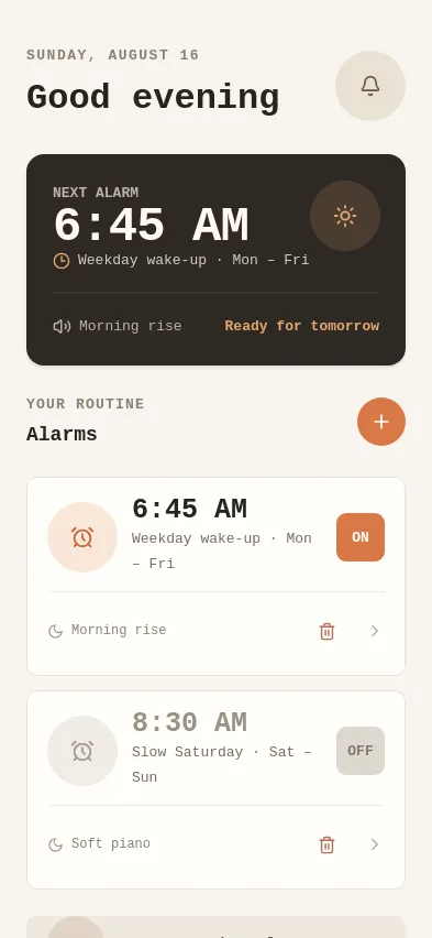Smart Alarm App