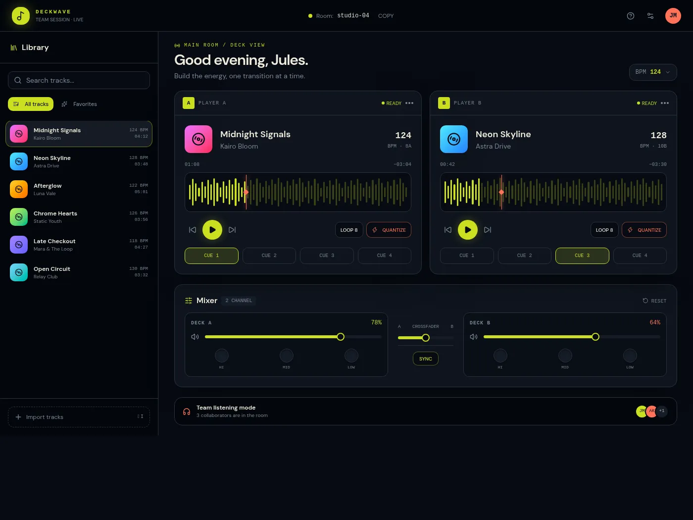 DeckWave DJ Simulator