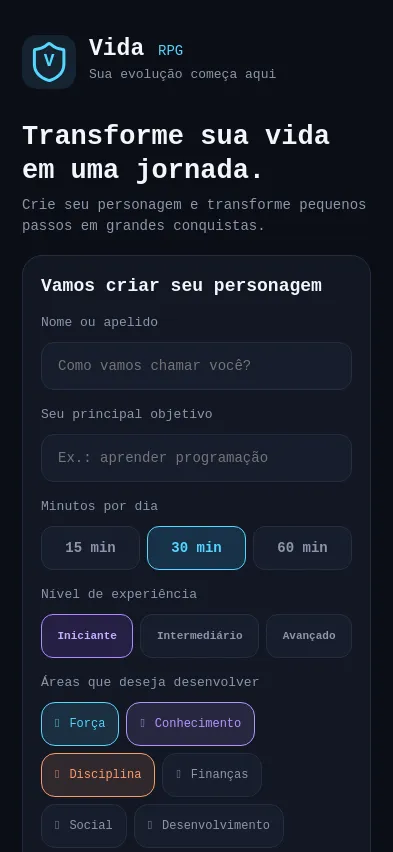 Vida RPG App