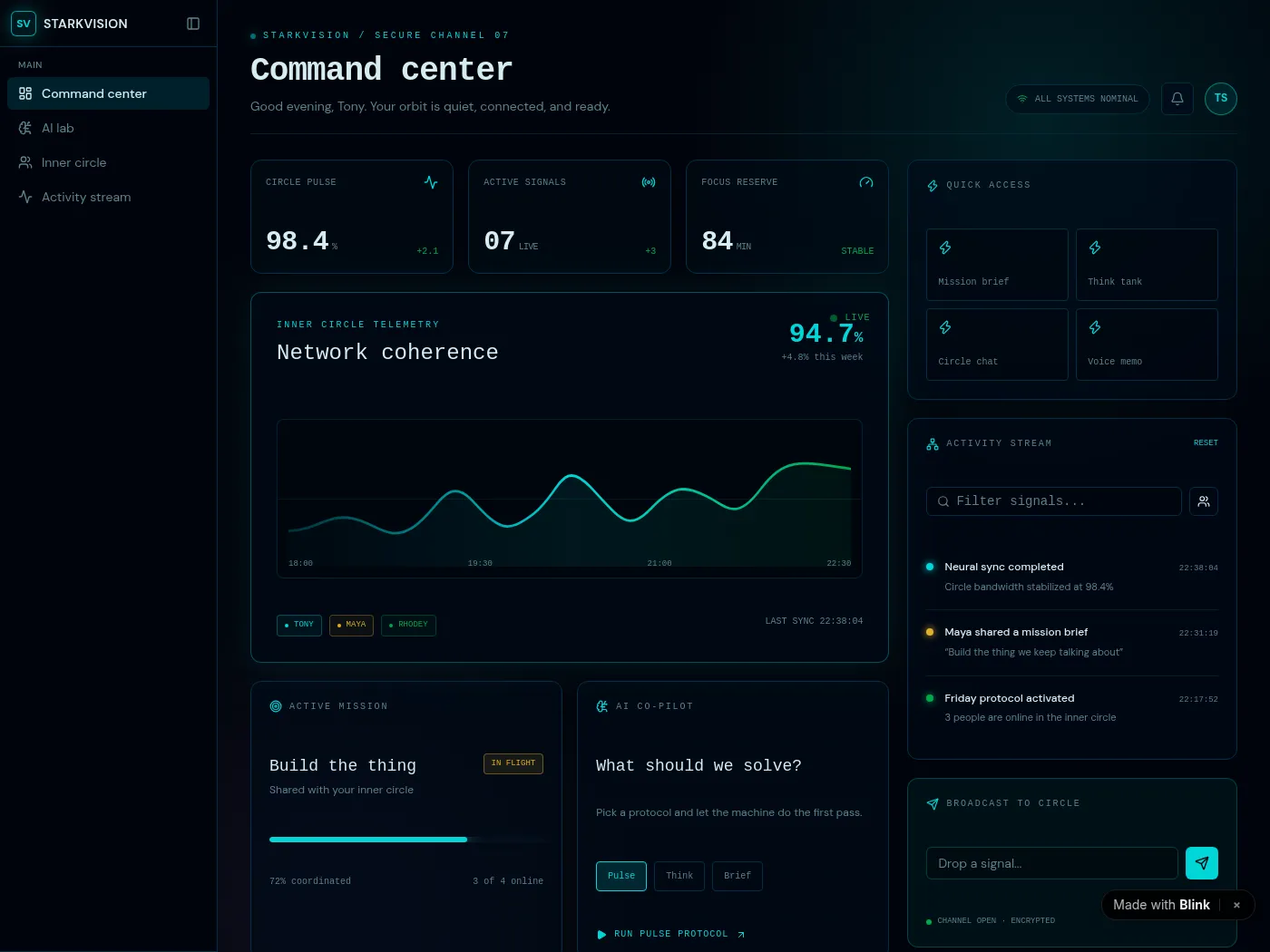 StarkVision AI Dashboard