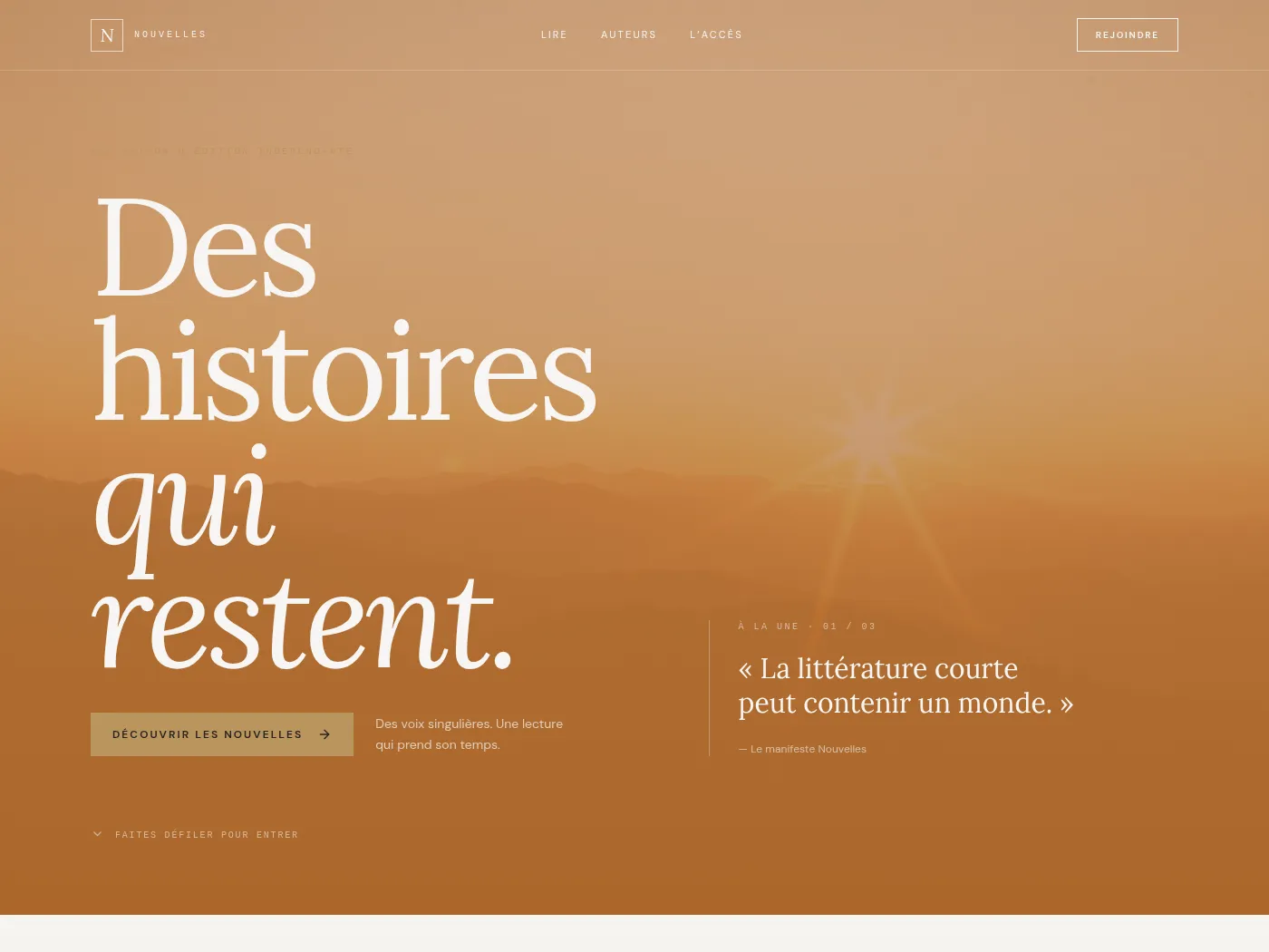 Nouvelles Premium
