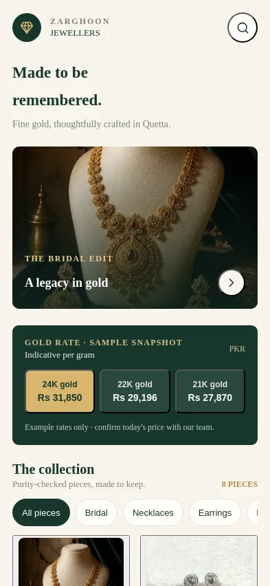 Zarghoon Jewellers App