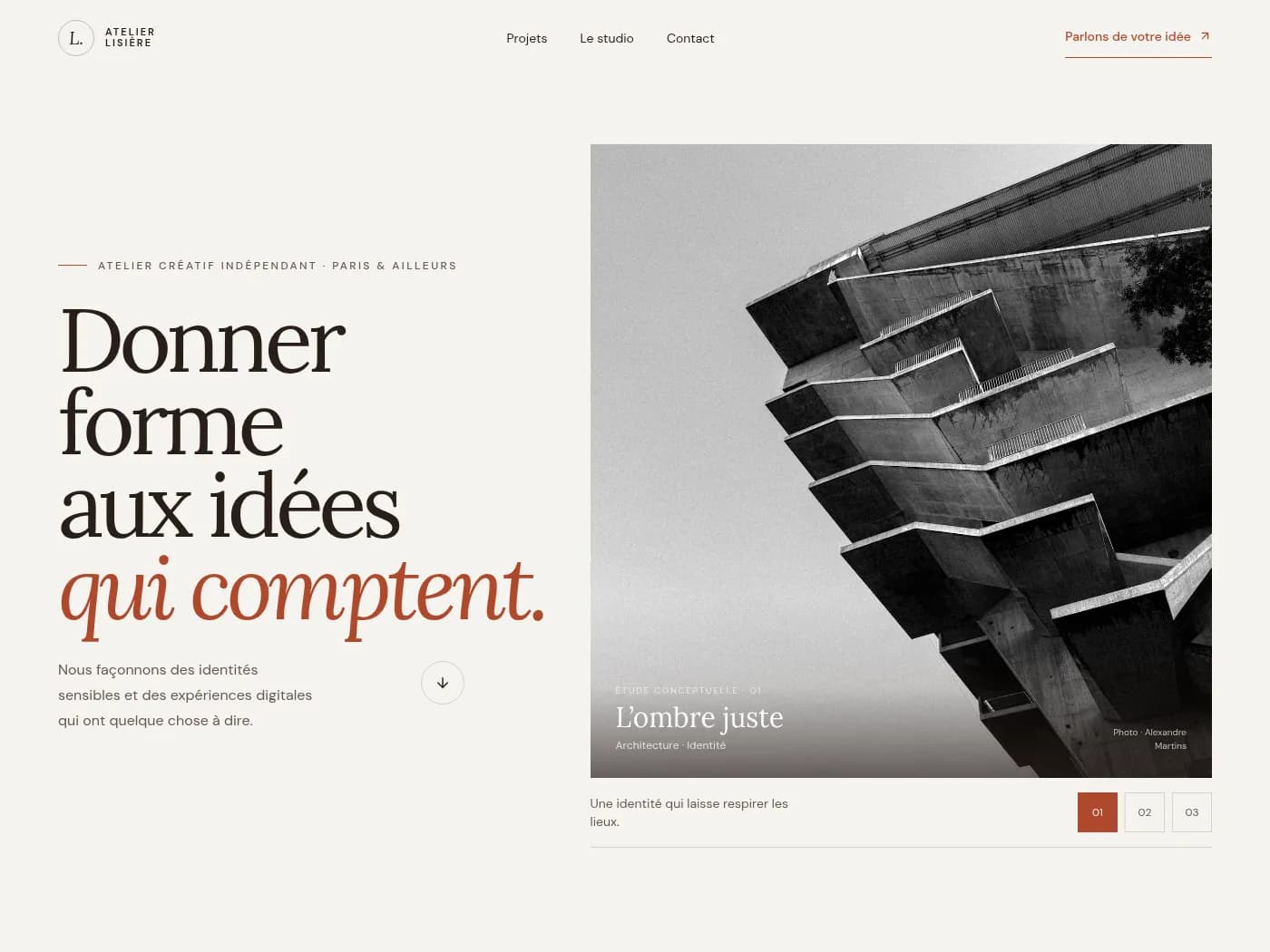 Accueil Landing Page