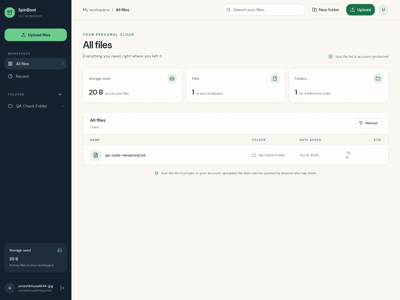 SpinBoot File Manager