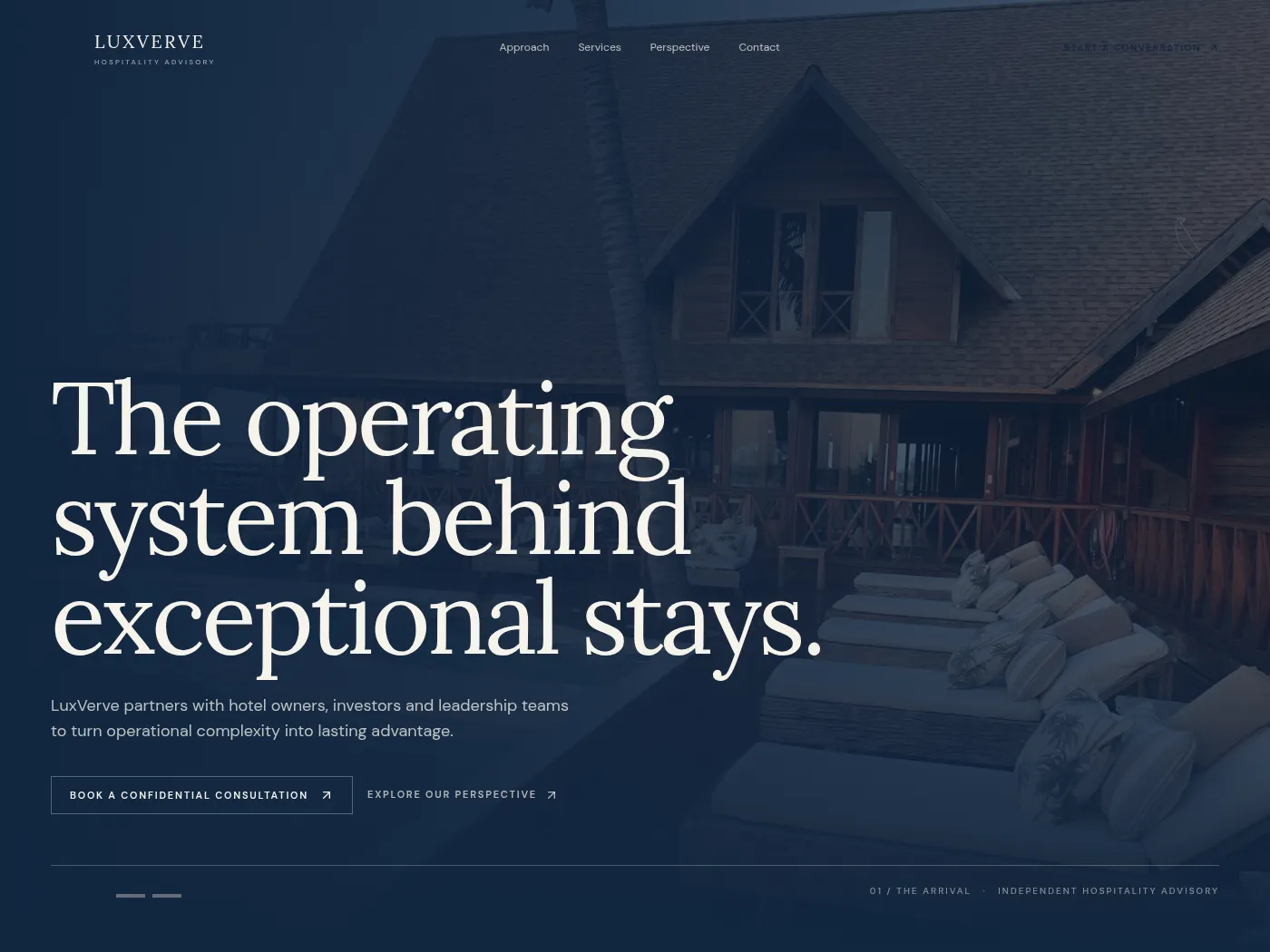 LuxVerve Hospitality Site