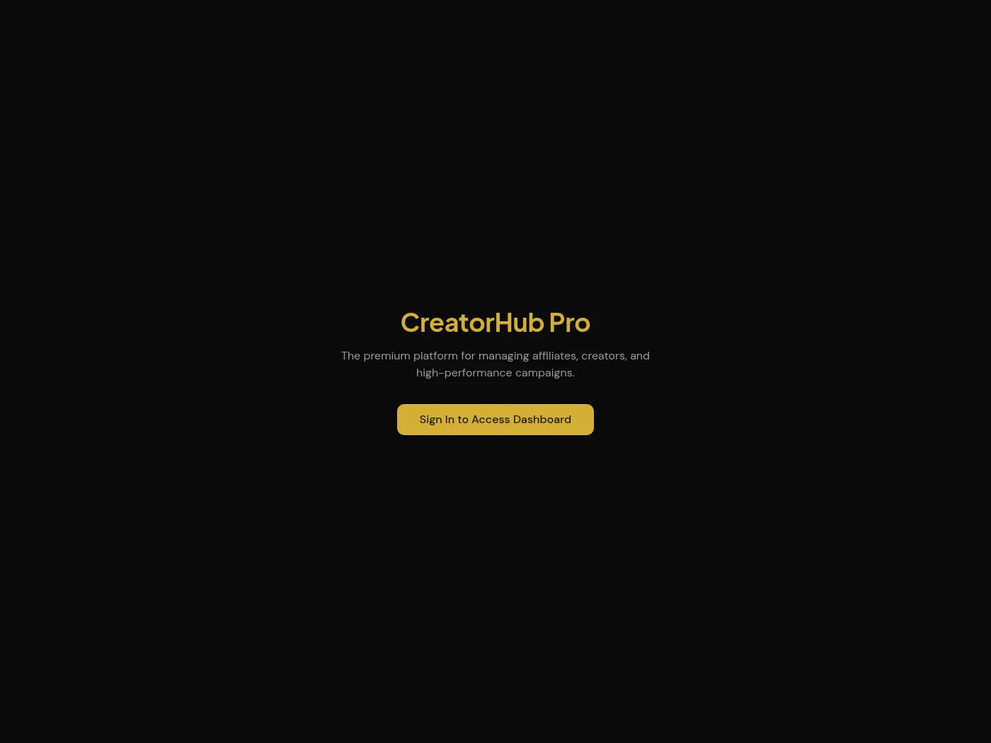 CreatorHub Pro