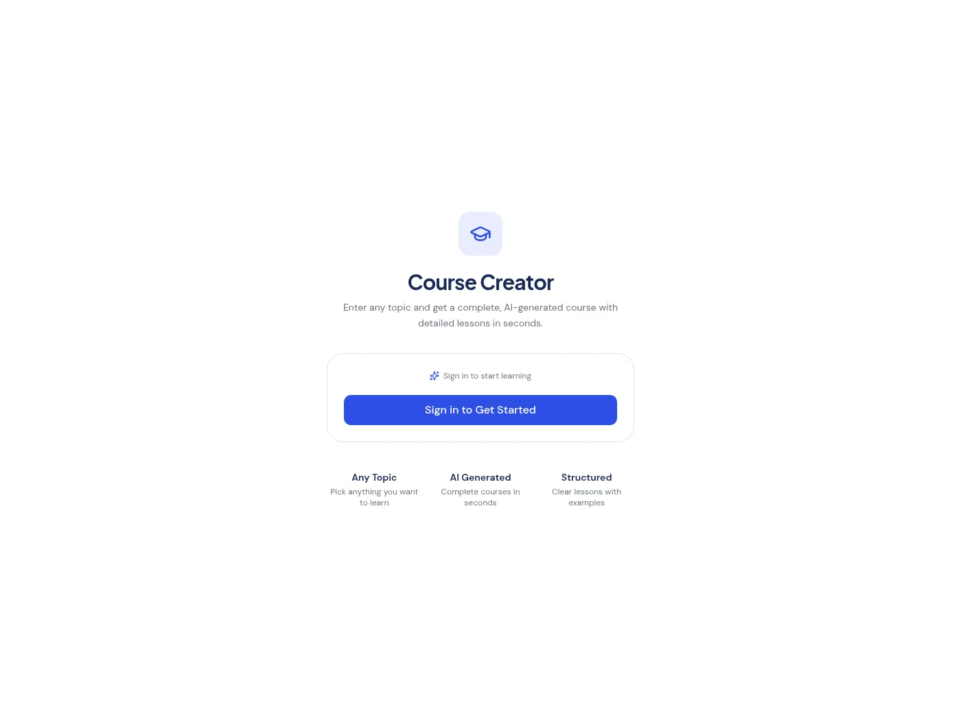 Auto Course Creator