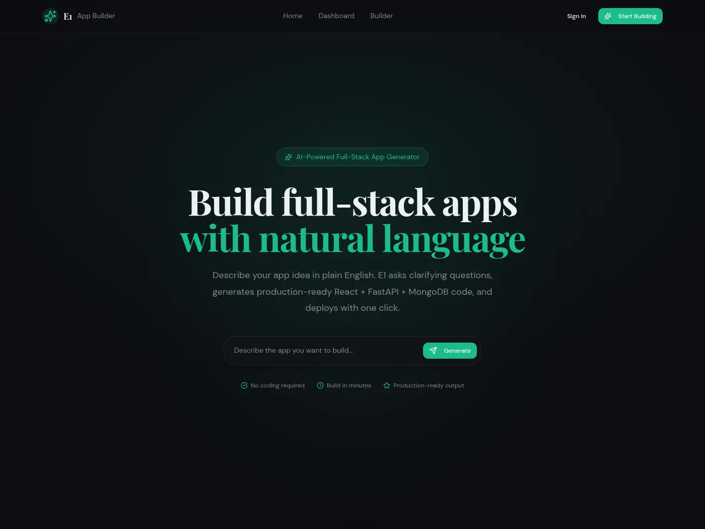 E1 App Builder