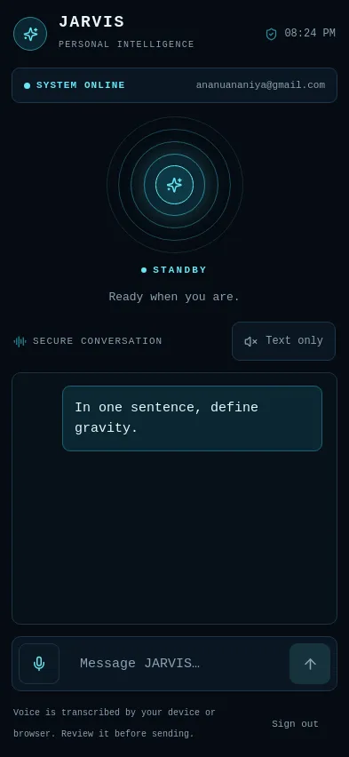 JARVIS Personal AI Assistant