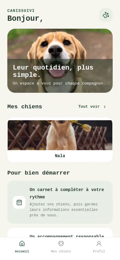 CanisSuivi Companion