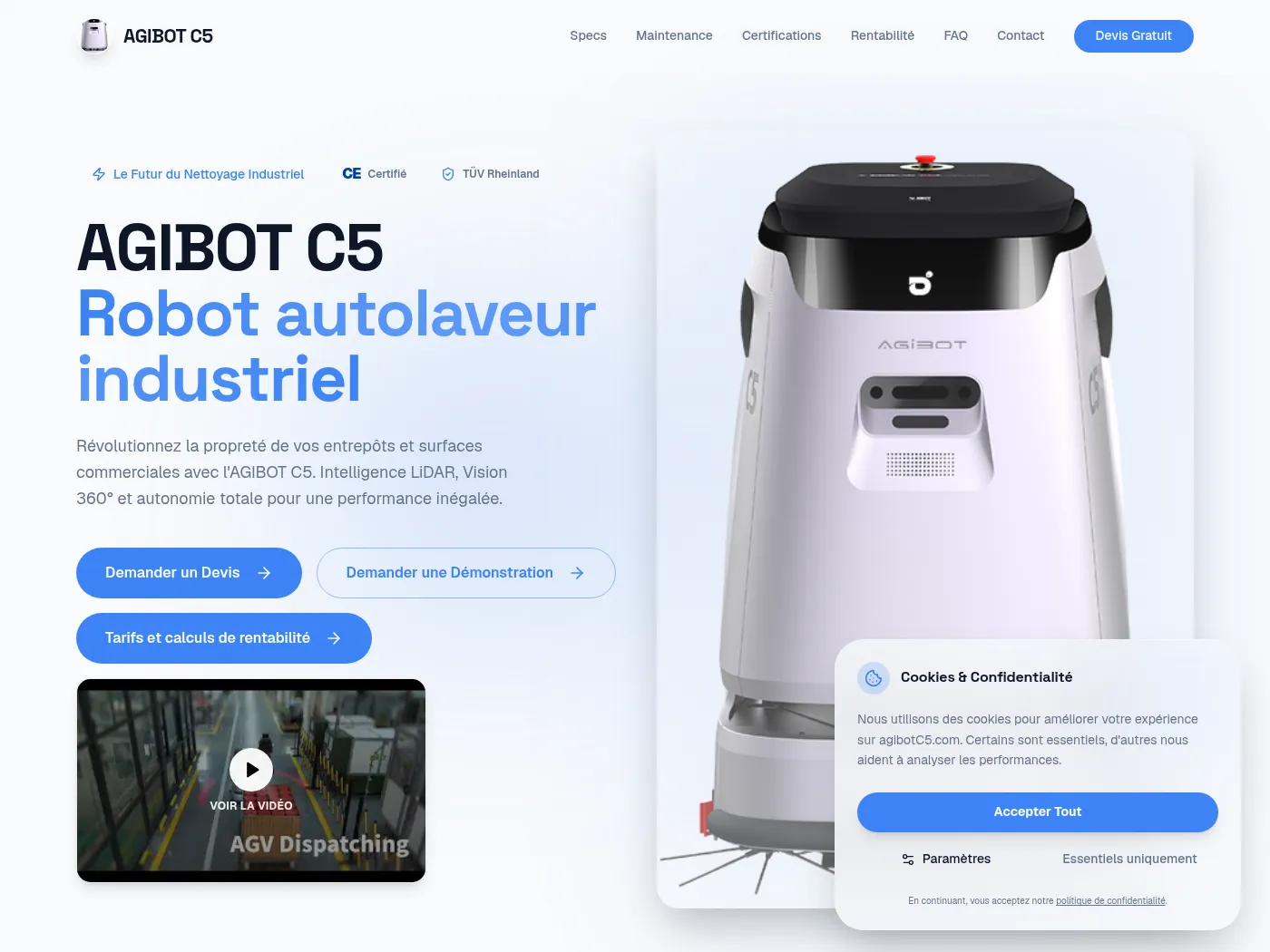 AGIBOT C5 robot autolaveur