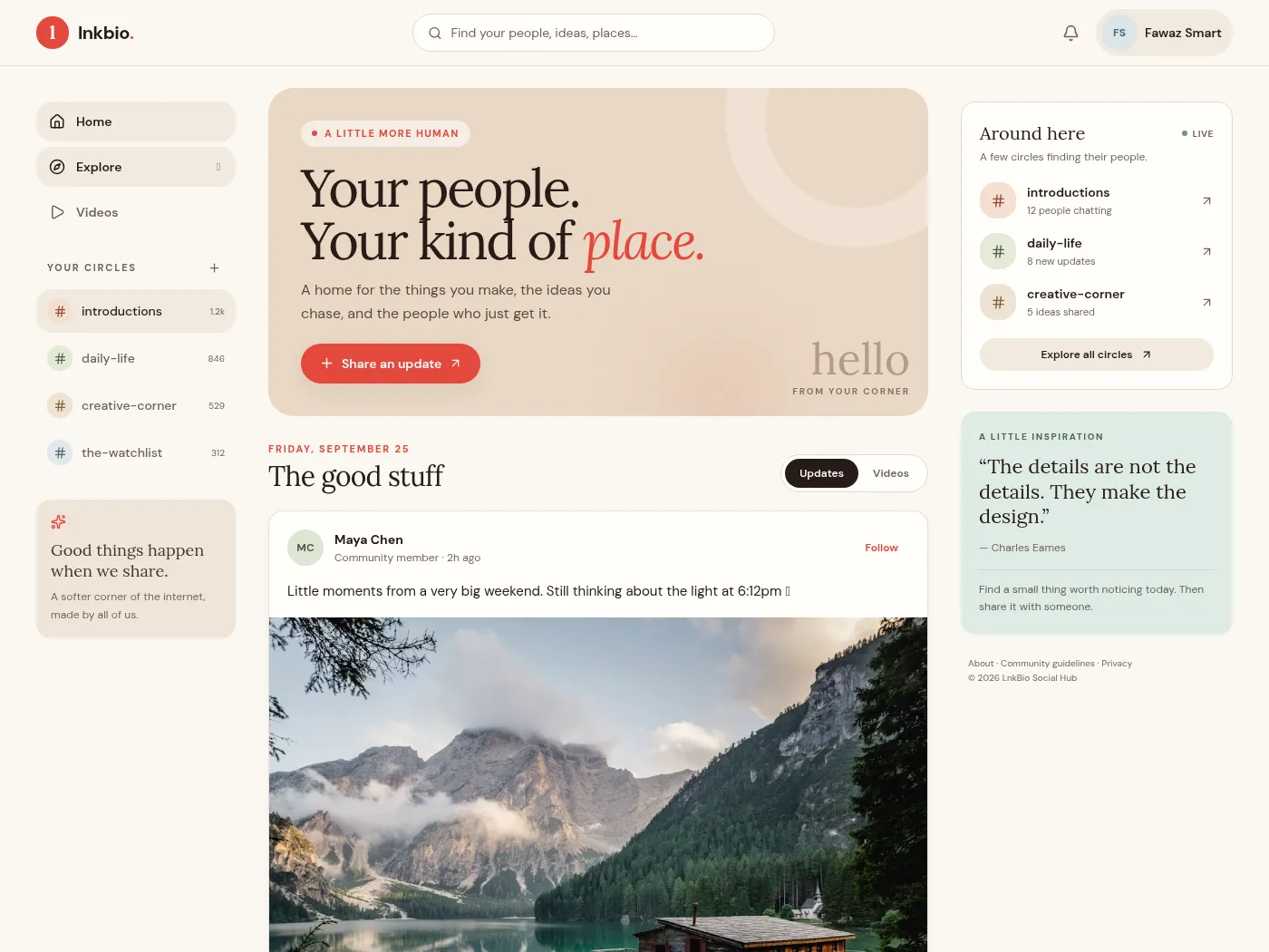 LnkBio Social Hub